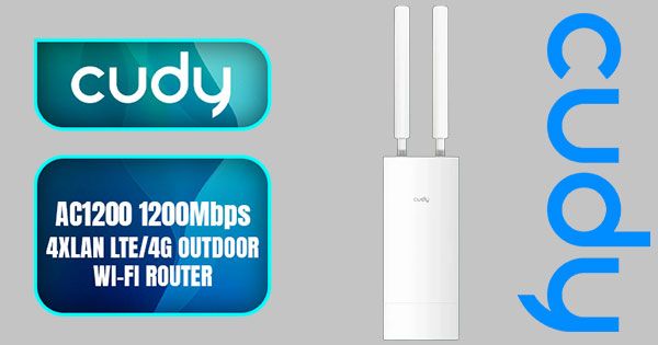 Cudy AC1200 Outdoor LTE 4G Router | 1200Mbps High-Speed Internet