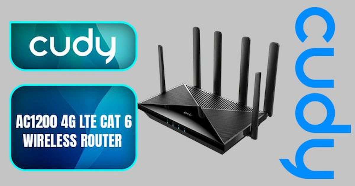 Cudy LT700 AC1200 4G CAT6 Router – Dual‑Band Wi‑Fi 5