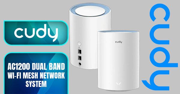 Cudy M1200 2-Pack AC1200 Dual-Band Mesh WiFi System