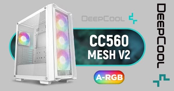 Buy DeepCool CC560 MESH V2 Gaming Case White - Ultimate Cooling & Style