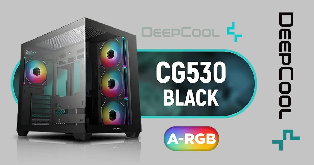 DEEPCOOL CG530-4F Black ATX Mid Tower Gaming Case