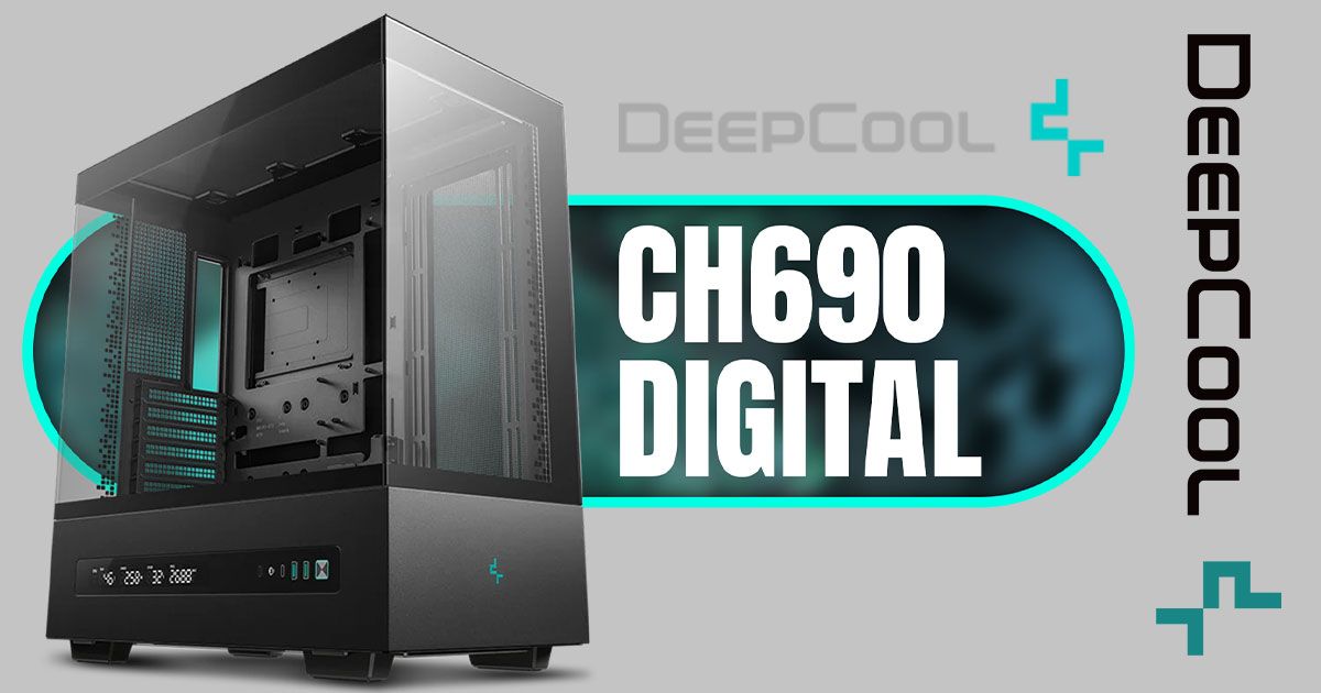 DeepCool CH690 DIGITAL PC Case – 420mm Radiator Support