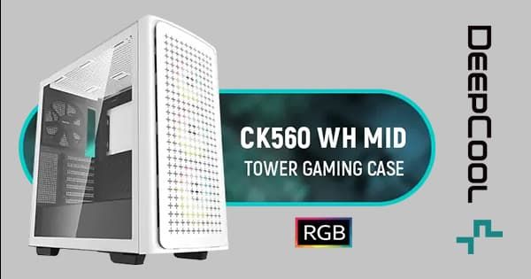 DeepCool CK560 WH Gaming Case - Premium White Gaming Case for Maximum ...