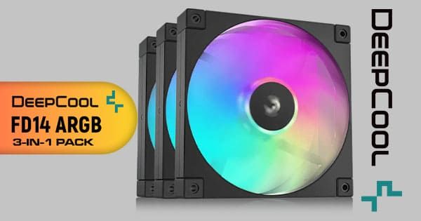 Deepcool FD14 ARGB 3 in 1 Pack Black - Illuminate Your Build