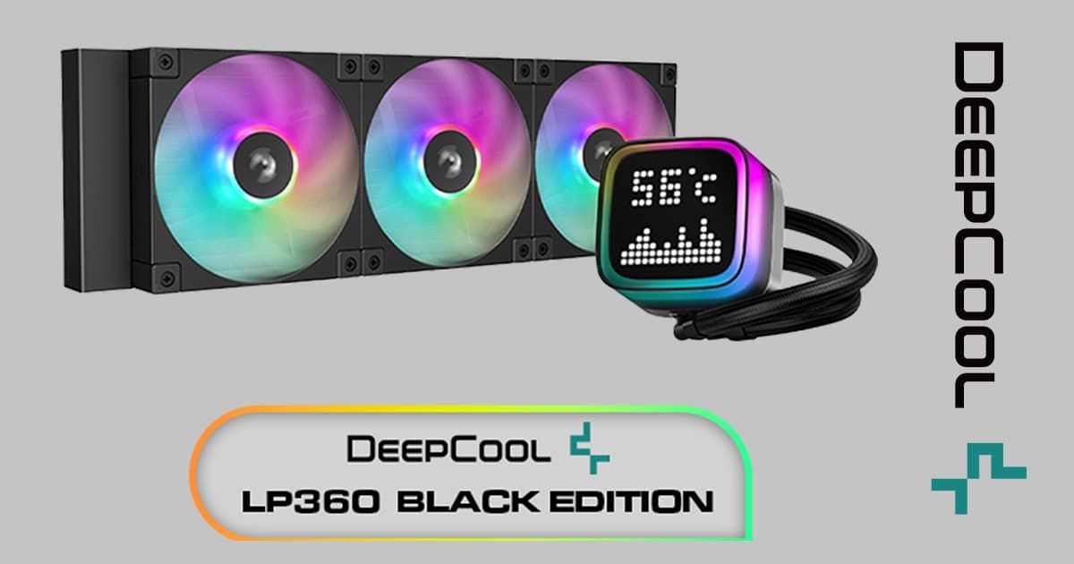 DeepCool LP360 360mm Liquid Cooler with LED Display