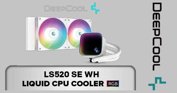 DeepCool LS520 SE WH Liquid Cooler - High Performance CPU Cooling