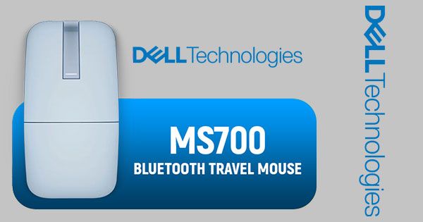 Dell Bluetooth Travel Mouse MS700 - Misty Blue | Compact & Stylish