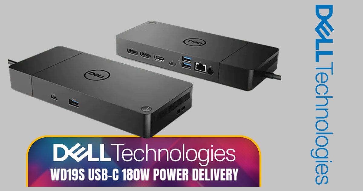 Dell Dock WD19S USB C 180W Power Delivery | Ultimate Connectivity Solution