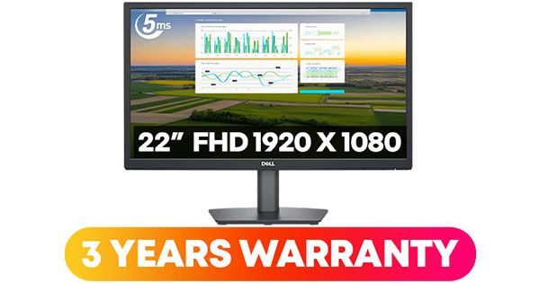 Dell E2222H 22 Inch Full HD Monitor - Crisp Visuals & Optimal Performance