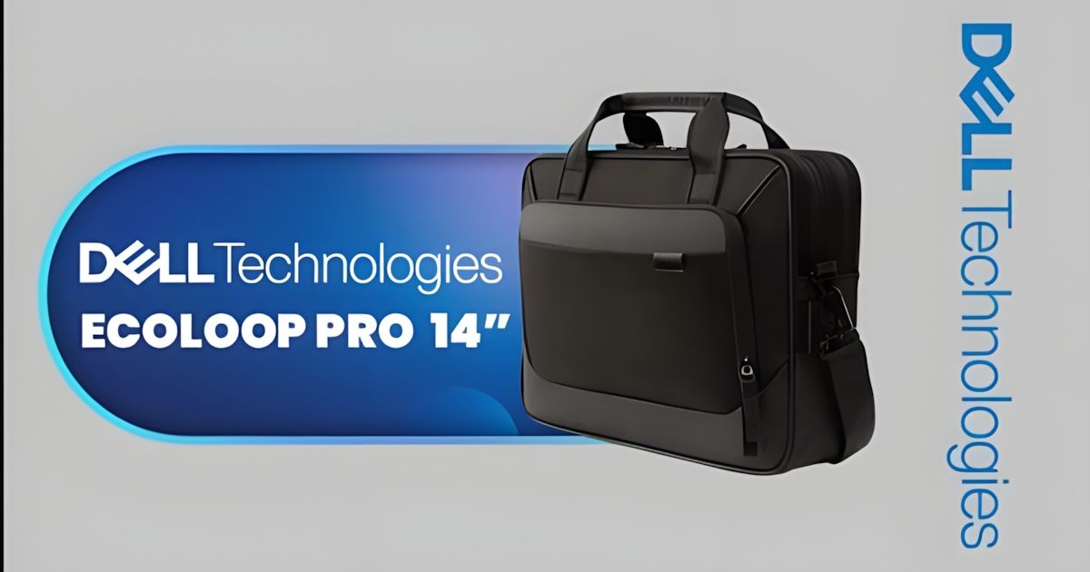Dell Ecoloop Pro CC5425C 14" Classic Briefcase – Water-Resistant