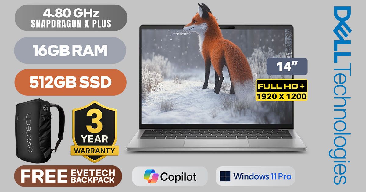 Dell Inspiron 14 5441 - Snapdragon X Plus Laptop for All Needs | Evetech