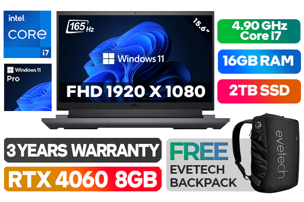 Dell Inspiron G15 5530 - Intel Core i7 RTX 4060 Gaming Laptop | 2TB SSD