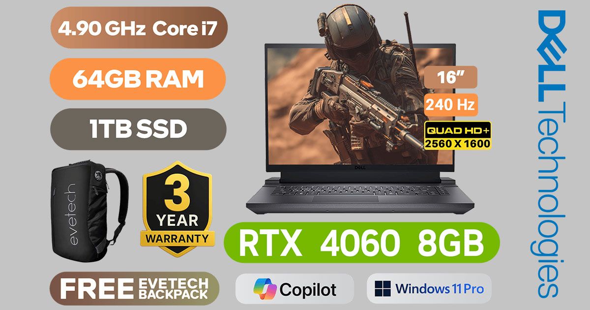 Dell Inspiron G16 7630 - Intel i7 RTX 4060 Gaming Laptop