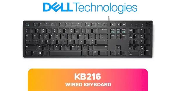 Dell KB216 Wired Keyboard (580-ADMT) — Chiclet USB