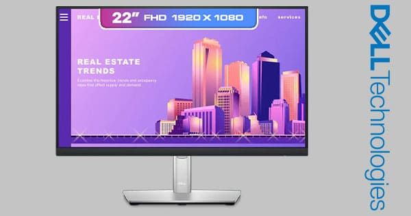 Dell P2222H Full HD Monitor - Stunning Visuals & Ergonomic Design