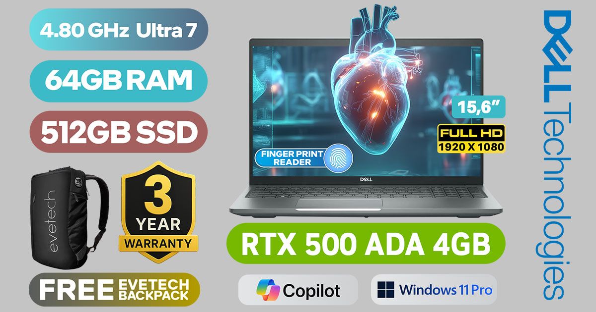 DELL Precision 3590 - Intel Core Ultra 7 RTX 500 Workstation Laptop ...