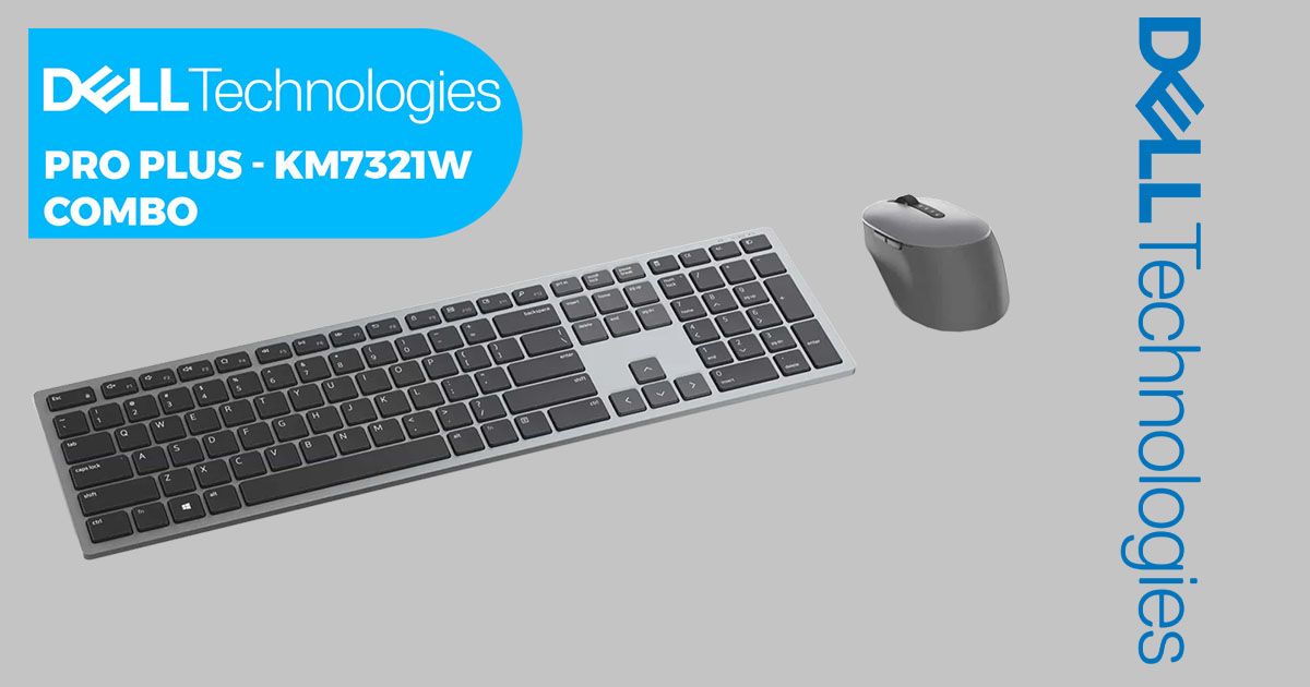 Dell KM7321W Pro Plus Wireless Keyboard & Mouse Combo