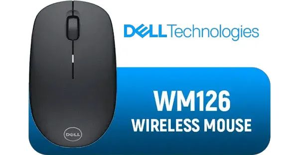 Dell WM126 Wireless Mouse — Long Battery, Comfortable Design