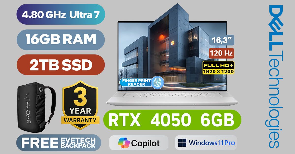 Buy Dell XPS 16 9640 Ultrabook | Intel Core Ultra 7 | 2TB SSD | Evetech