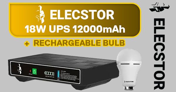 Elecstor-ECO TIT-ECO32700 18W Mini DC UPS 12000mAh | Evetech