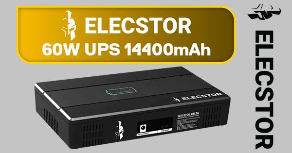 Elecstor-DELTA ELE-ECOPLUS860L 60W Mini DC UPS 46Wh