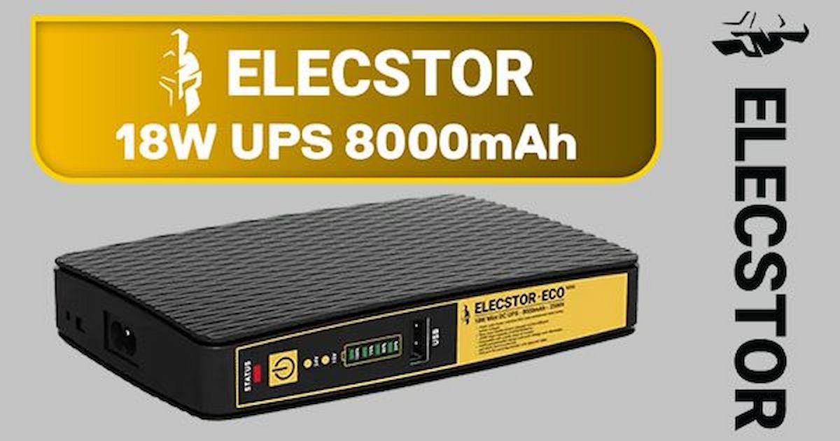 Elecstor ECO mini OB-ELE-ECO1825 18W 25Wh UPS Backup