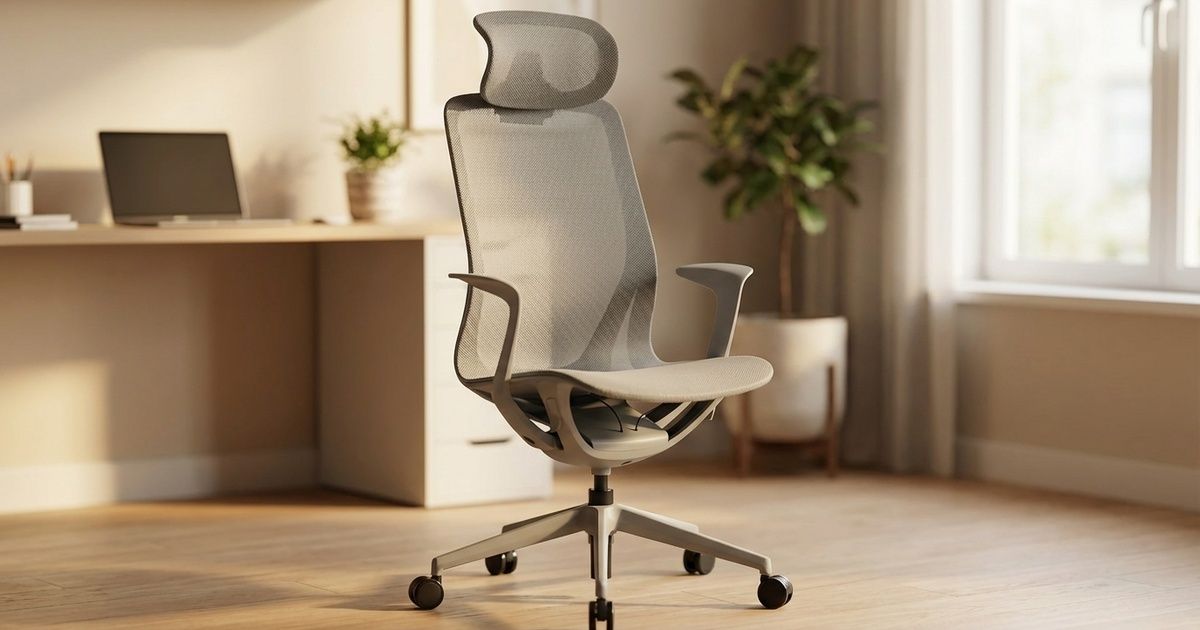 Enova Aria Ver.2 EAR-002A Light Grey Office Chair | Evetech