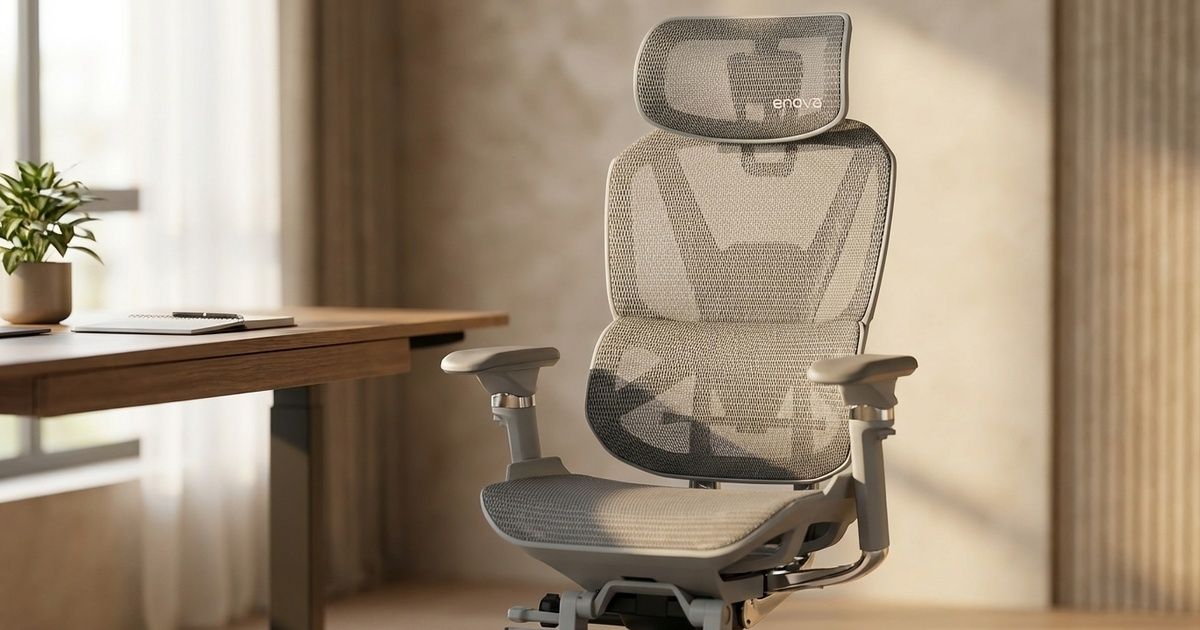Enova EHJ-008A Gaming Chair — Gray Aluminium Frame & Footrest | Evetech