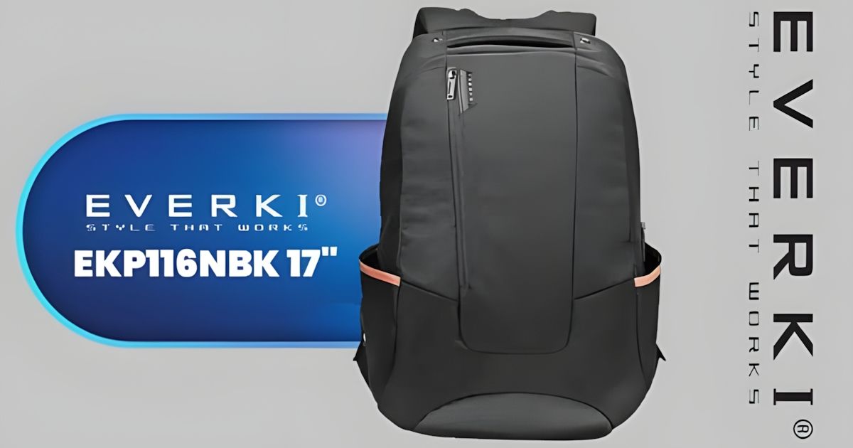 Everki EKP116NBK Swift Light Laptop Backpack - Stylish & Functional