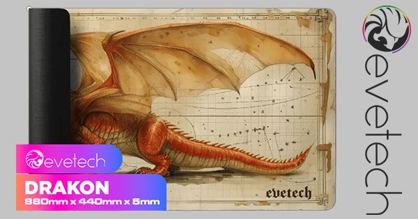 Evetech Drakon XL Gaming Mousepad 880×440×5mm