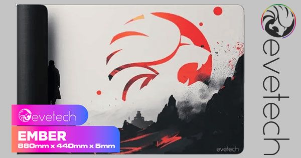 Evetech Ember XL Gaming Mousepad 880x440x5mm