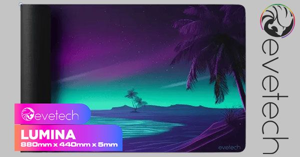 Evetech Lumina 880x440x5mm Gaming Mousepad - Extended Surface