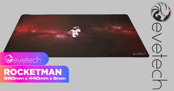 Evetech ROCKETMAN 880×440×5mm Gaming Mousepad - XL Surface | Evetech