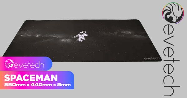 Evetech SPACEMAN Gaming Mousepad 880x440x5mm - XL Surface