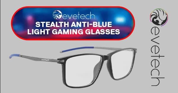 Evetech Stealth Gaming Glasses - Blue | Enhance Your Gaming Experience