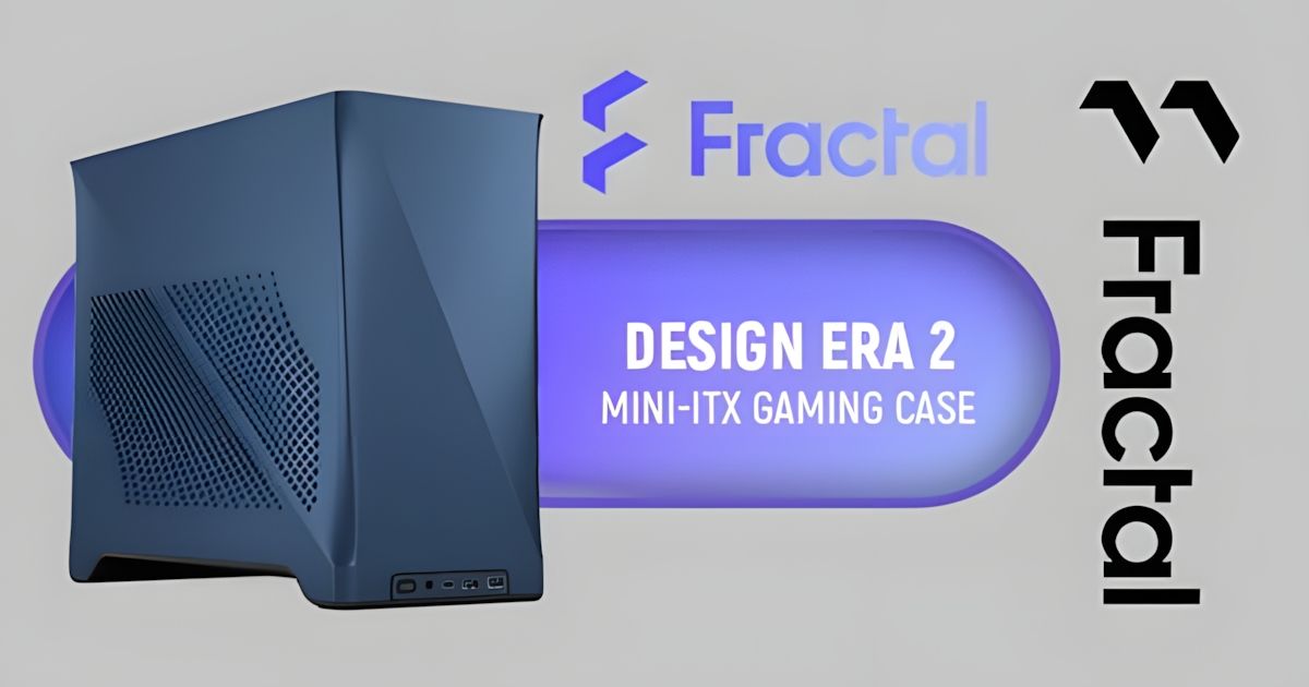 Fractal Design Era 2 Midnight Blue ITX Case — Compact, GPU 326mm | Evetech