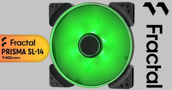 Fractal Design Prisma SL-14 140mm Silent Fan - Green