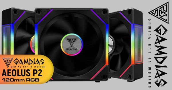 Gamdias AEOLUS-P2-1203 3x120mm RGB Case Fans