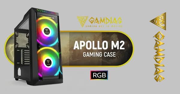Gamdias APOLLO M2 Tempered Glass ATX Gaming Case