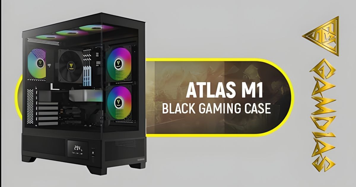 Gamdias ATLAS-M1 Tempered Glass ATX Gaming Case