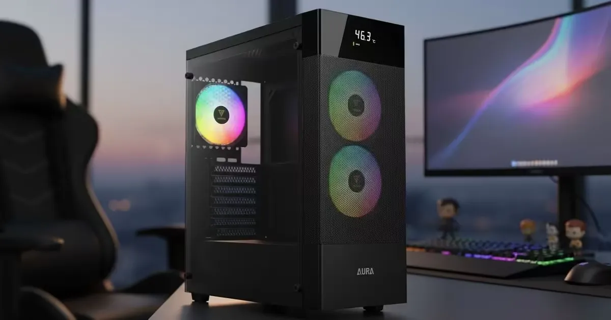 Gamdias Aura GC5 Elite Gaming Mid-Tower Case | Evetech