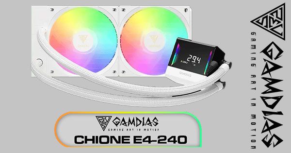 Gamdias Chione E4-240 White AIO Liquid Cooler - 240mm ARGB