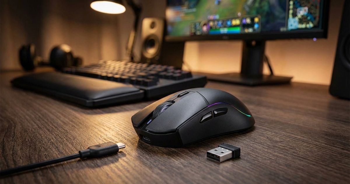 Gamdias HADES-M3 Gaming Mouse — Wired/2.4G/Bluetooth, 10,000 DPI | Evetech