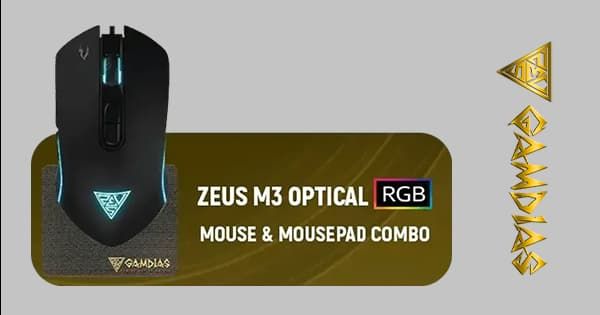 Gamdias ZEUS M3 RGB 7200 DPI Gaming Mouse + NYX E1 Combo