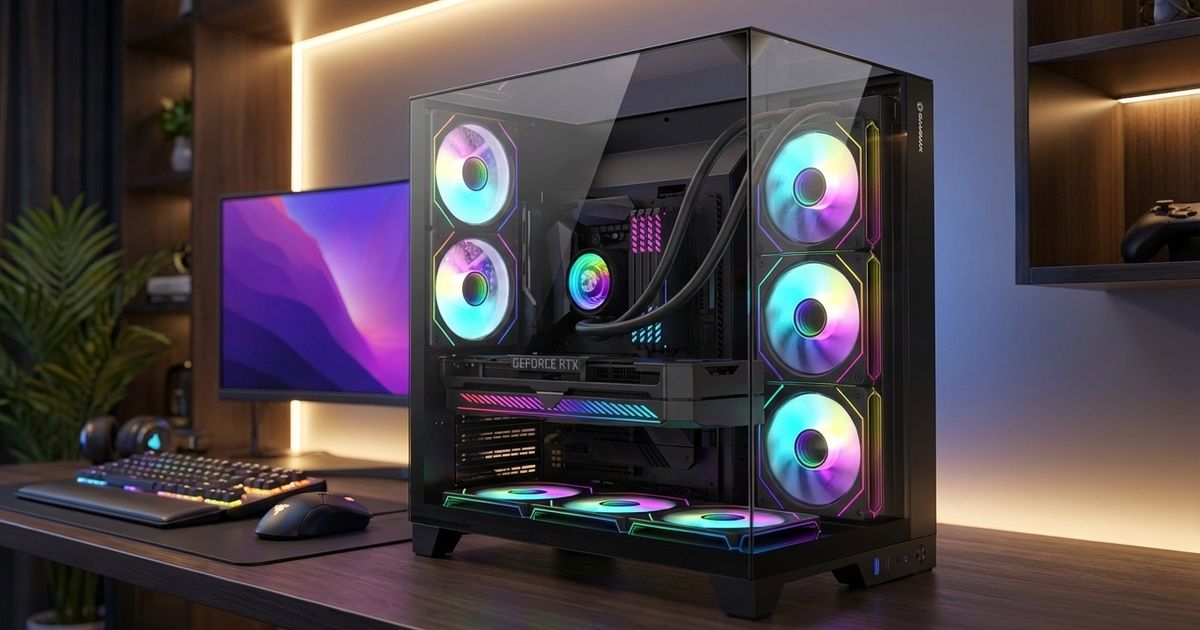 Gamemax Infinity Plus ATX Mid-Tower Case — Glass, Fan-Ready