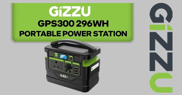GIZZU 296Wh Portable Power Station - Reliable Power On-the-Go
