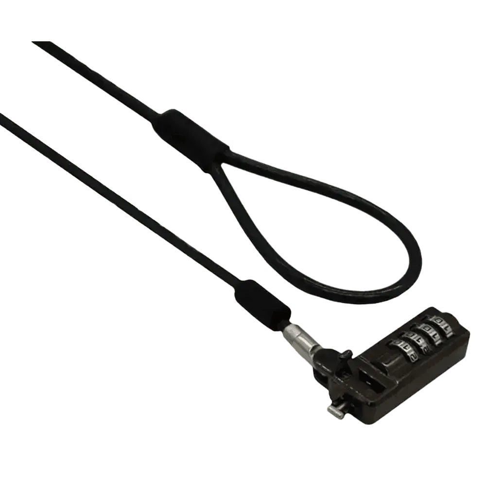 GIZZU 2m Slimline Combination Cable Lock - Secure Your Belongings