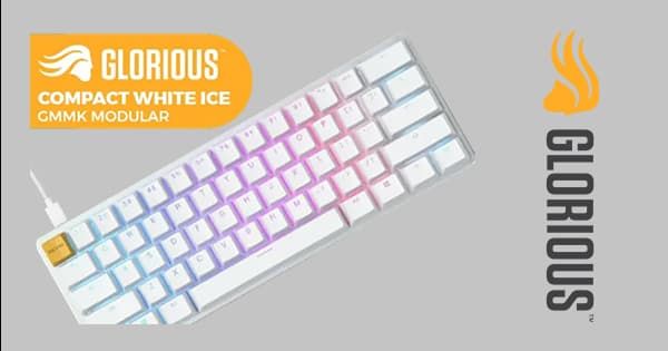Buy Glorious GMMK Modular Mechanical Keyboard - Compact White Ice | Top Gaming Keyboard
