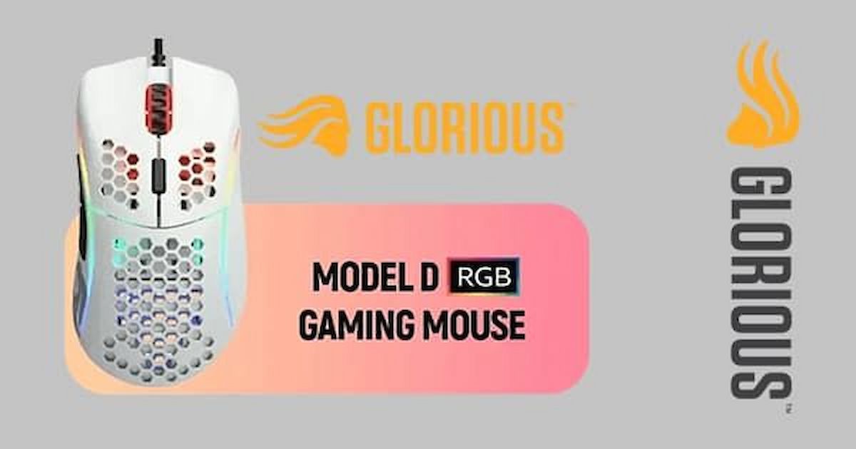 Glorious Model D Ergonomic Mouse - Glossy White | Ultimate Gaming Comfort