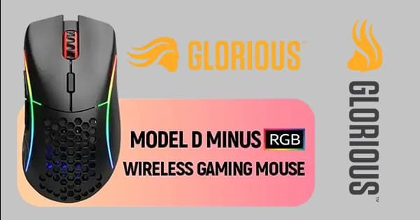 Glorious Model D Minus Wireless Mouse - Matte Black Open Box